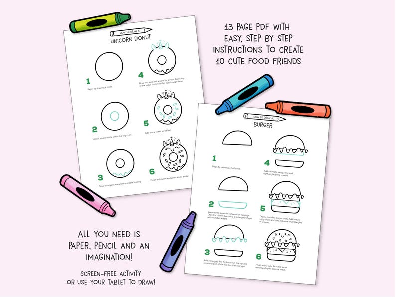 How to Draw Food | Art Lessons, Drawing Lessons, Learn to Draw, Cute ...