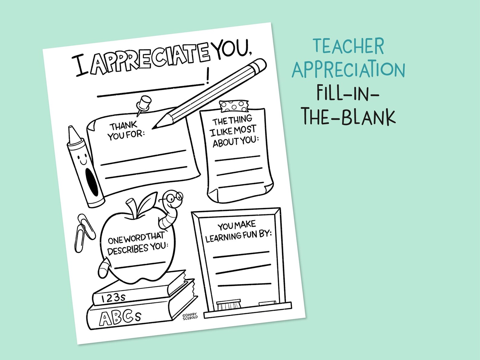 Teacher Appreciation Fill-in-the-blank | Questionnaire, Question and ...