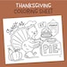 Thanksgiving Printable Coloring Page, Turkey Coloring Page for Kids ...