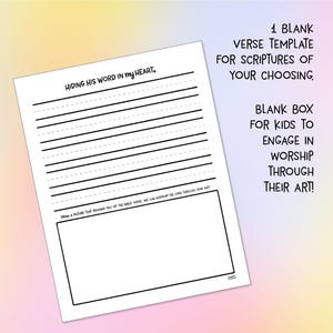Printable Scripture Journal for Kids | Scripture Copywork, Bible Verse ...