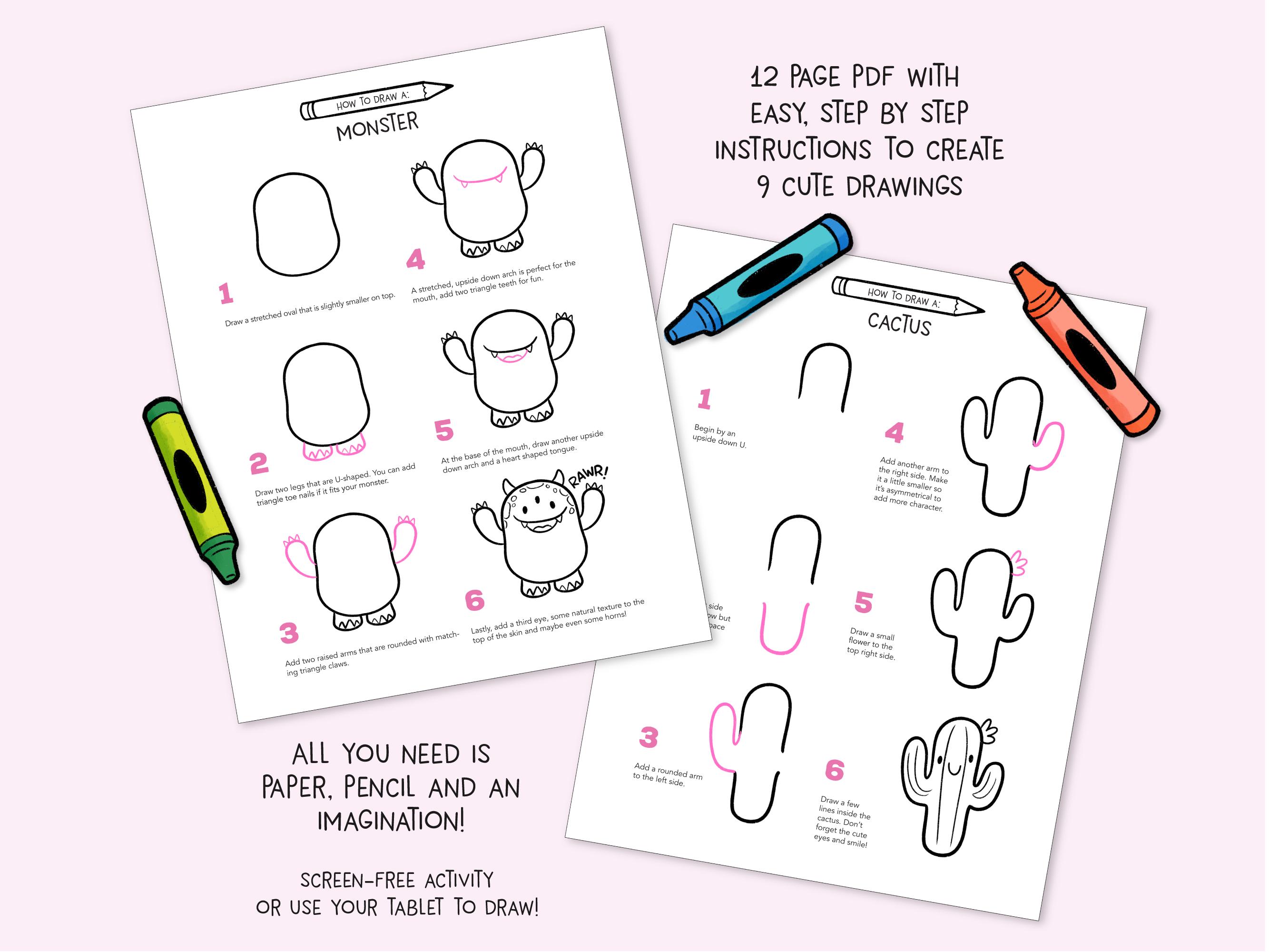 How to Draw Cute Whimsy | Art Lessons, Drawing Lessons, Learn to Draw ...