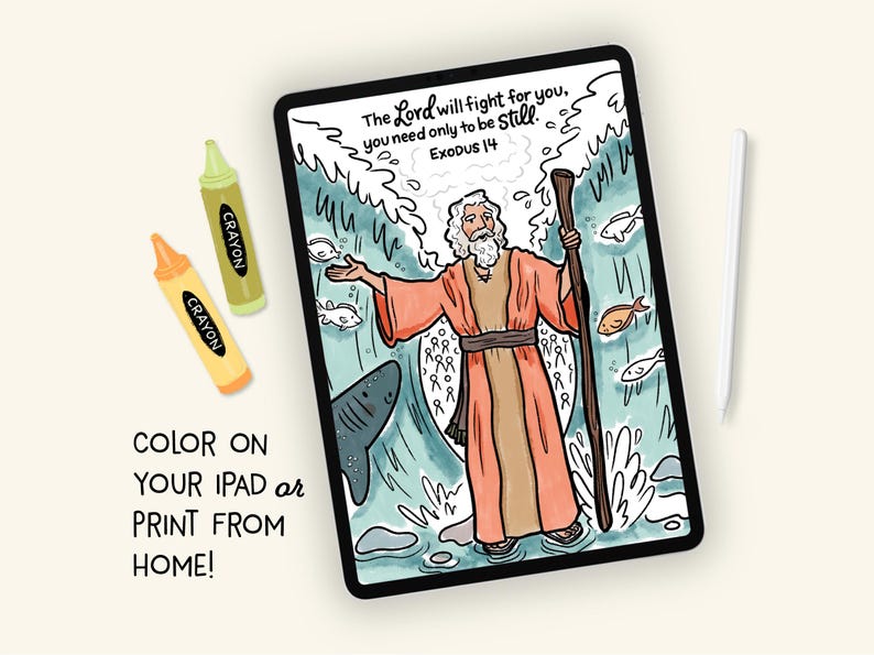 Passover Story Printable Coloring Pages | the Exodus, Moses, Jesus, the ...