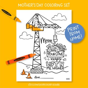 Mother's Day Printable Coloring Pages | Kids Gifts for Mom, Mother's ...