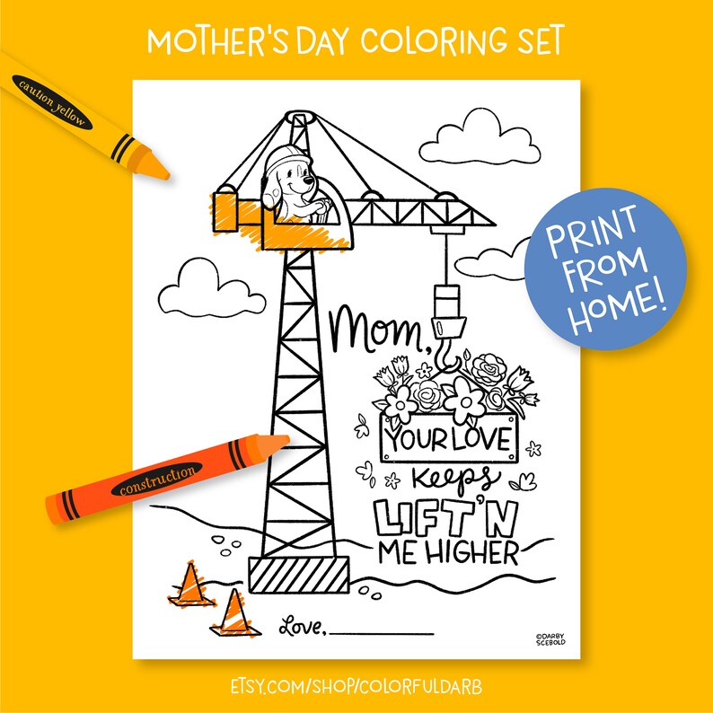Mother's Day Printable Coloring Pages | Kids Gifts for Mom, Mother's ...