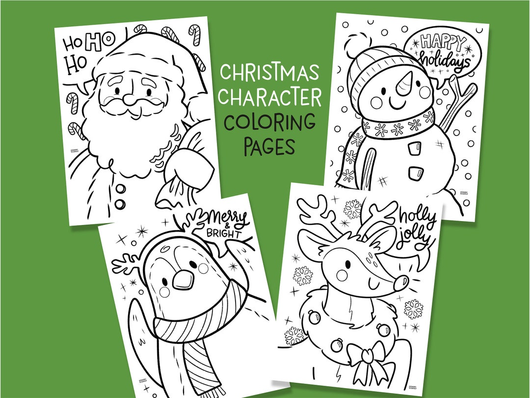 Printable Christmas Coloring Pages for Kids, Christmas Coloring Book ...