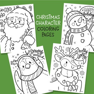 Printable Christmas Coloring Pages for Kids, Christmas Coloring Book ...