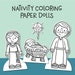 Christmas Nativity Paper Dolls, Nativity Printable Coloring Pages ...