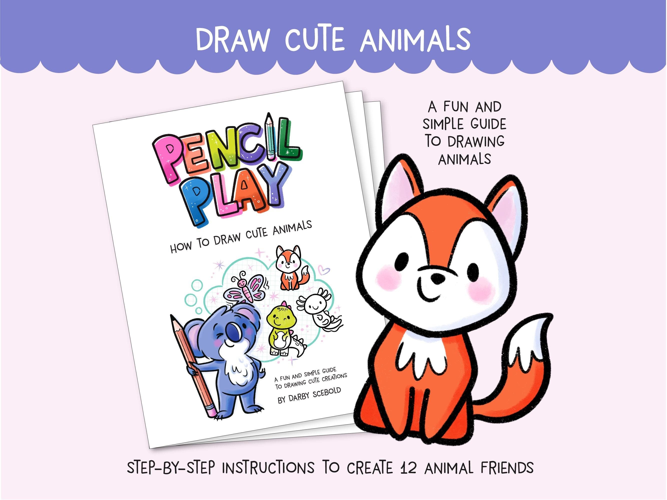 How to Draw Cute Animals Art Lessons, Drawing Lessons, Learn to Draw ...