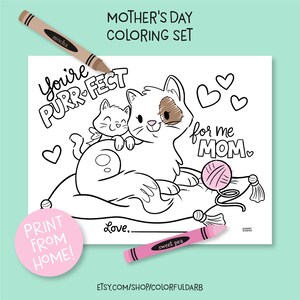 Mother's Day Printable Coloring Pages | Kids Gifts for Mom, Mother's ...