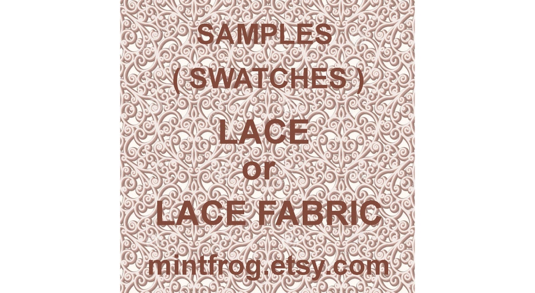Buy Lace Samples Lace Swatches Buy Lace Fabric Samples Lace - Etsy