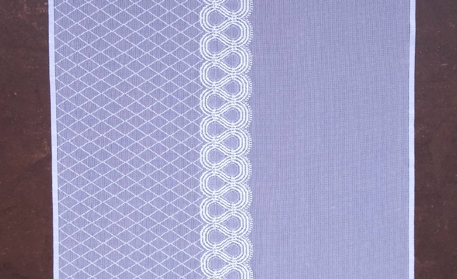 White Stretch Lace Extra Wide Elastic Lace Trim, Width 10.62 Inch / 27 ...