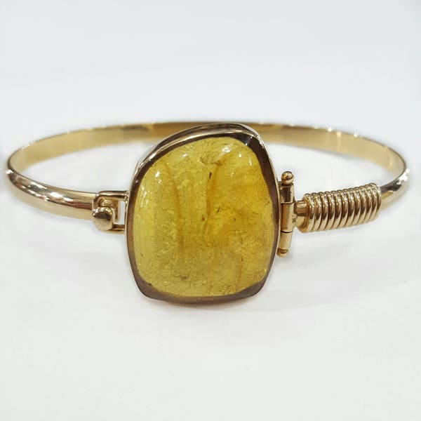 Amber Bangle - Etsy