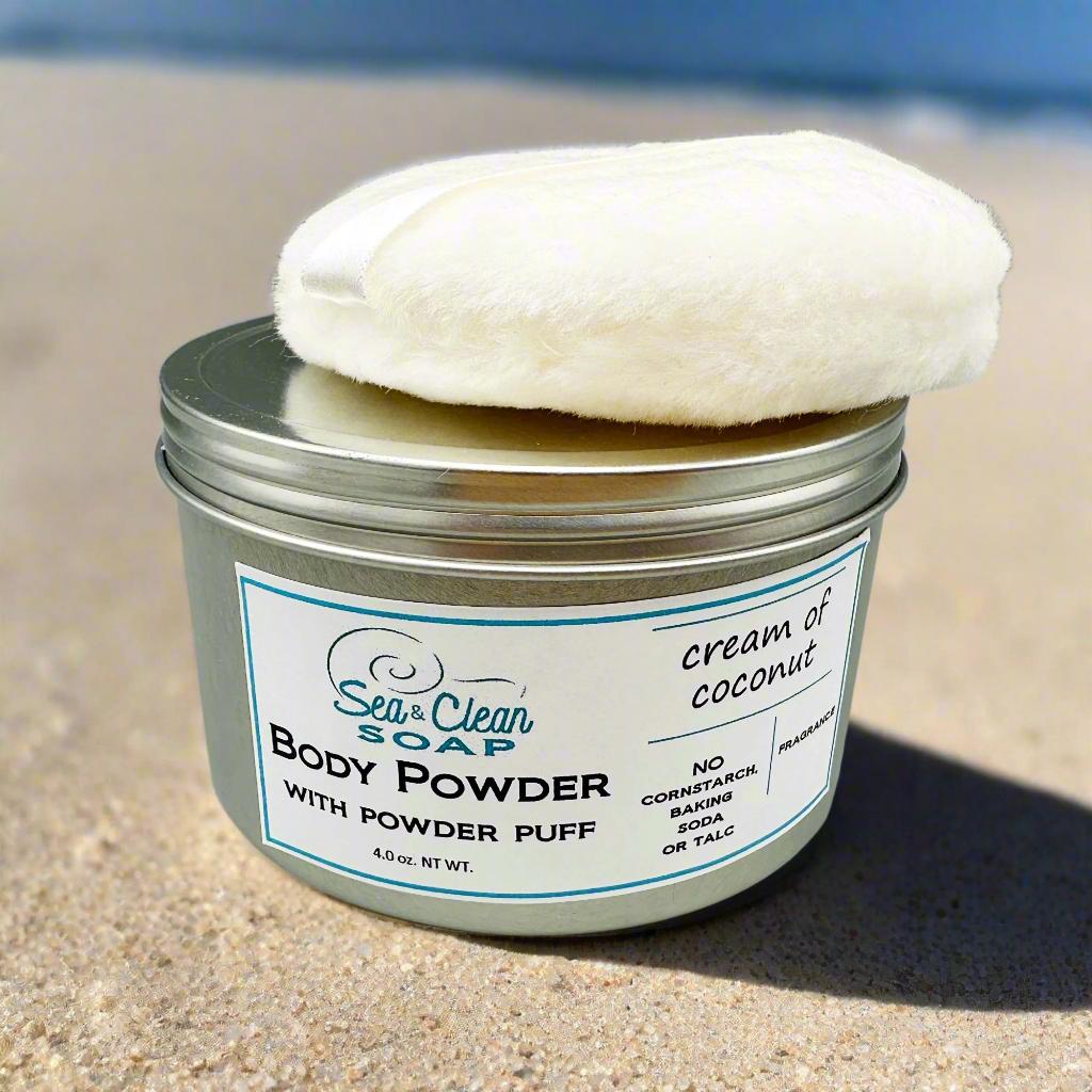 Body Powder With Puff: Essential Oils, Fragrance or Unscented - Etsy