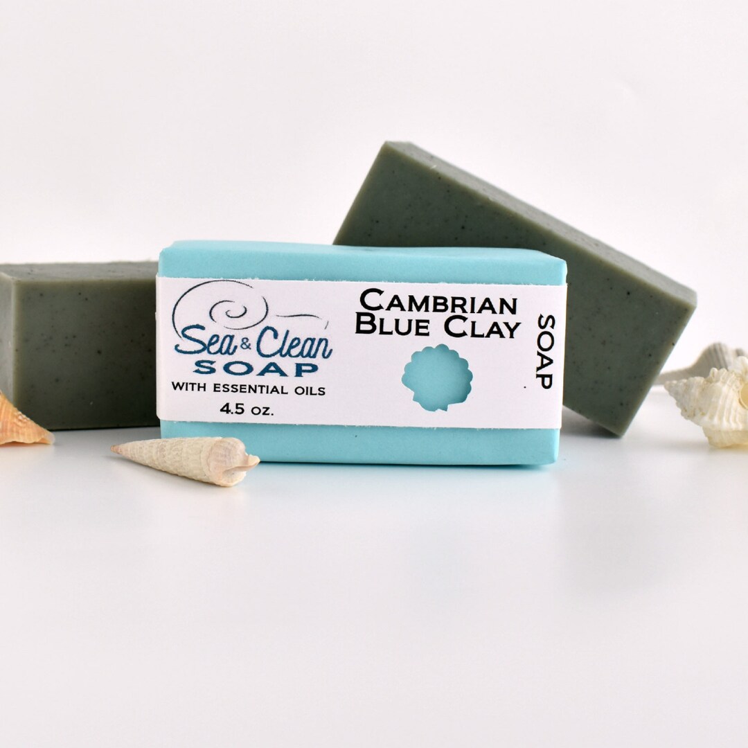 Cambrian Blue Clay Soap Bar / All Natural With Essential Oils - Etsy