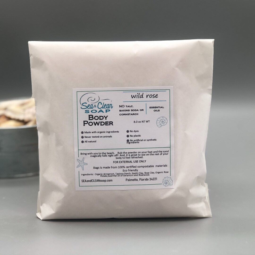 Body Powder, Wild Rose, Essential Oils - Etsy