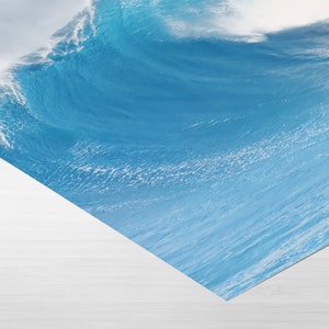 Aqua Waves Print Set of Four - Etsy