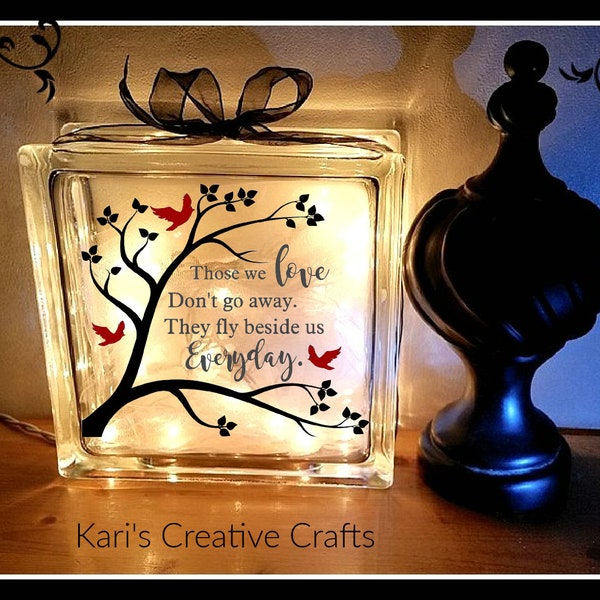 Glass Block Lamp - Etsy