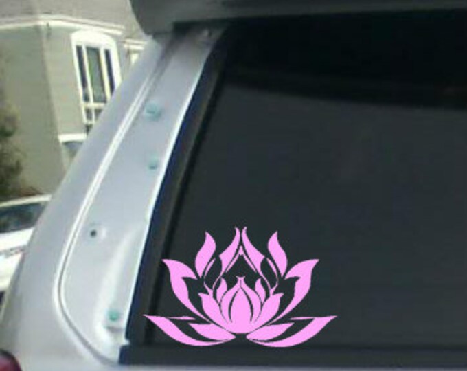 Lotus Flower Decal, Car Decal, Window Decal, Lotus Flower, Zen Decal ...