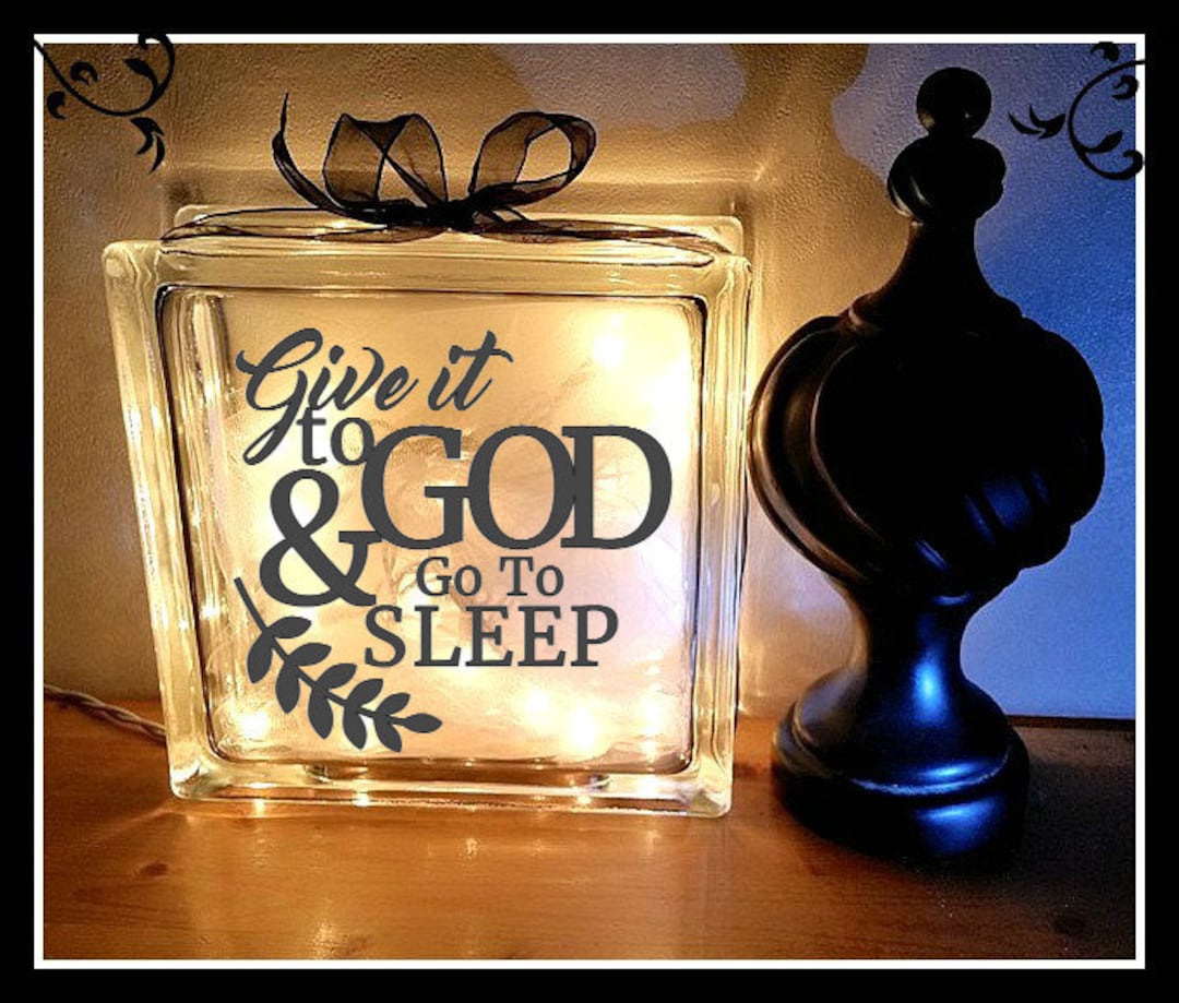 Religious Block, Glass Block, Religion, Spiritual Block, Night Light ...