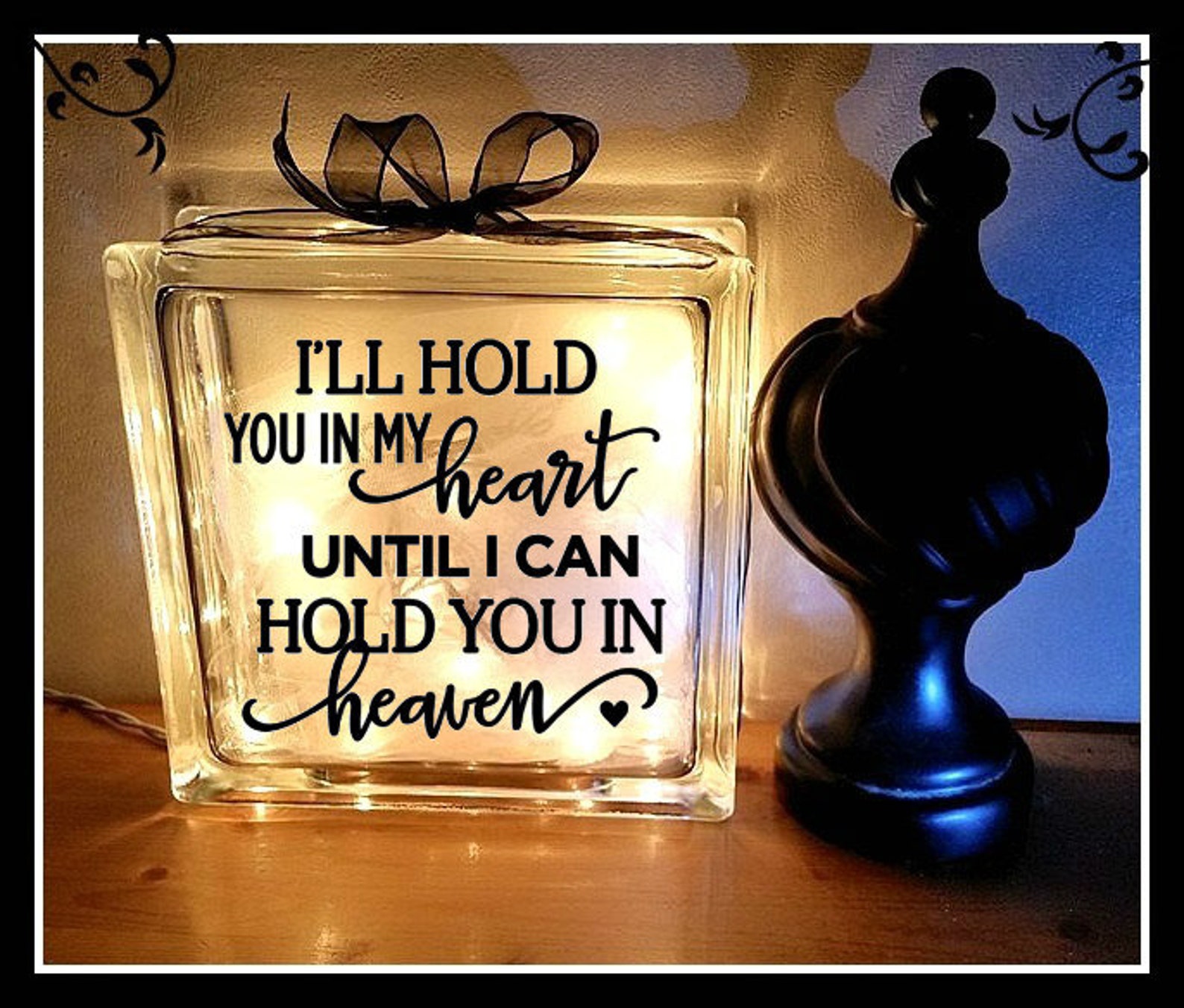 Memorial Glass Blocks Sympathy Gift Personalized Glass | Etsy