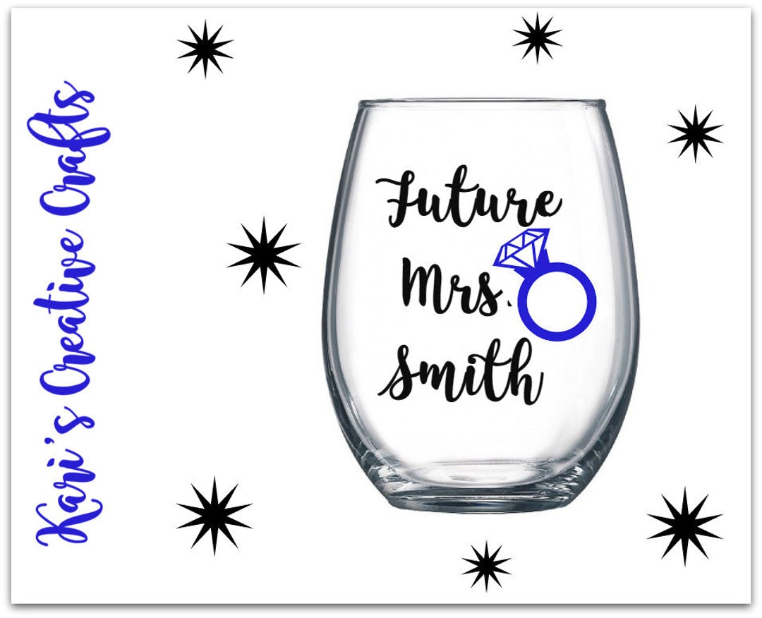 Future Mrs Bride Glass Bride to Be Engagement Glass - Etsy