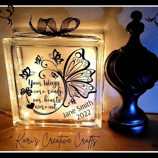 Butterfly Memorial Night Light - Etsy