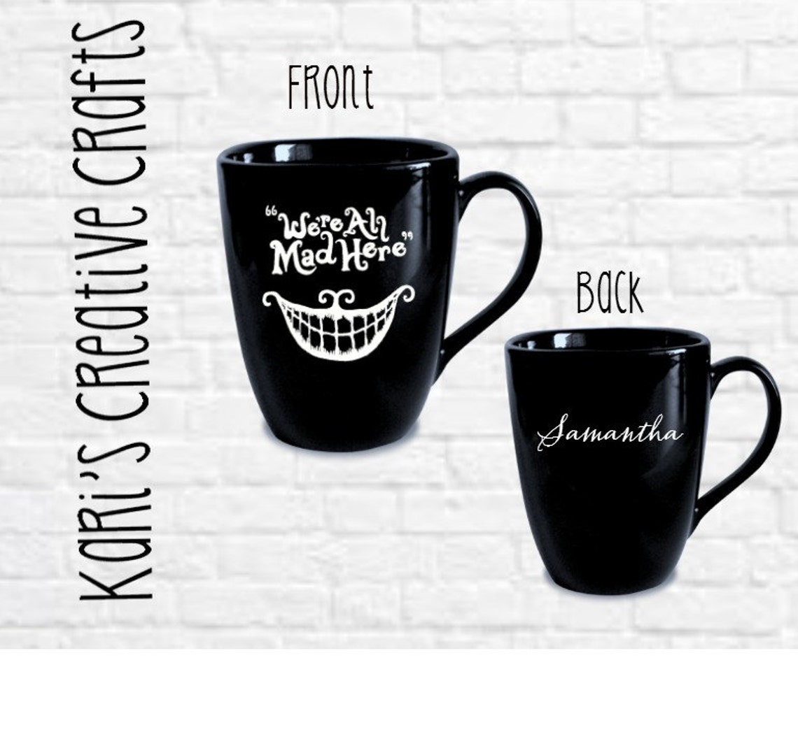 Cheshire Cat Mug Smile Coffee Mug Alice in Wonderland - Etsy