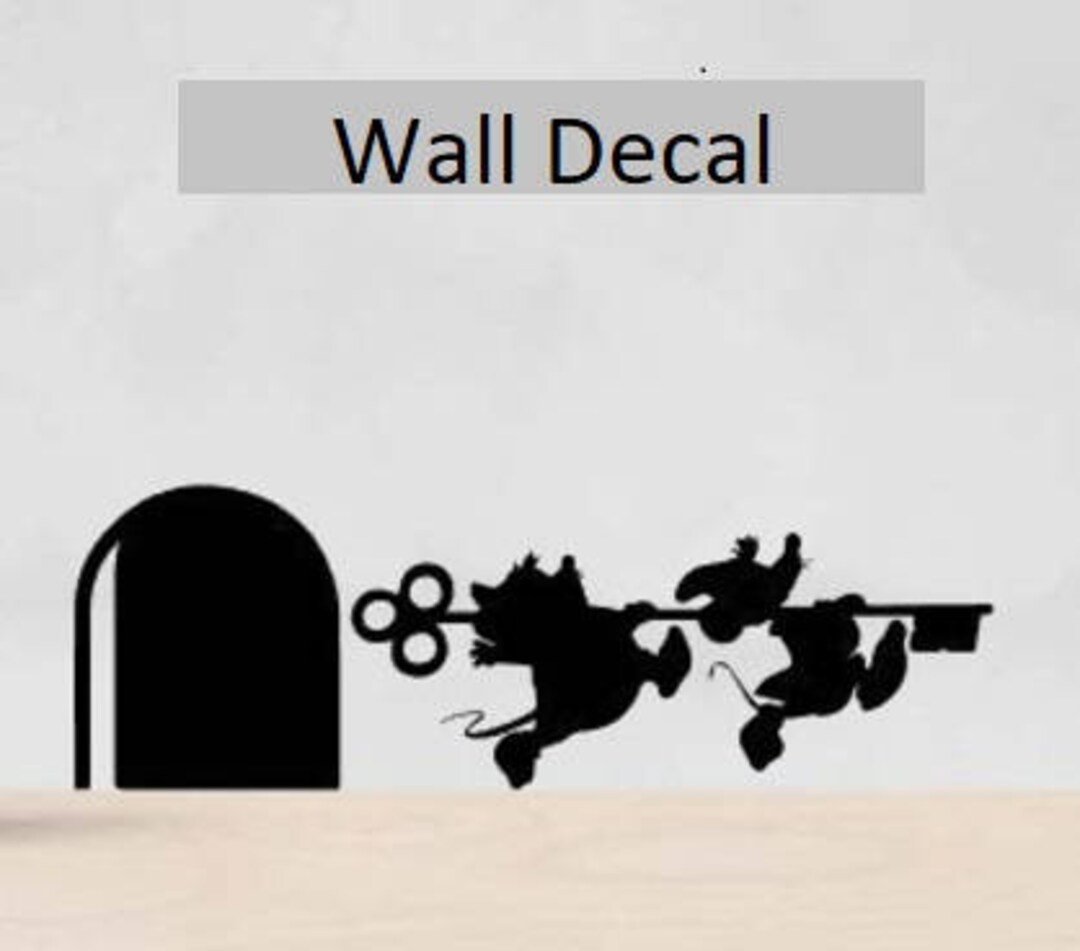 Disney Decal Jaq and Gus Mouse House Cinderella Mice Vinyl - Etsy