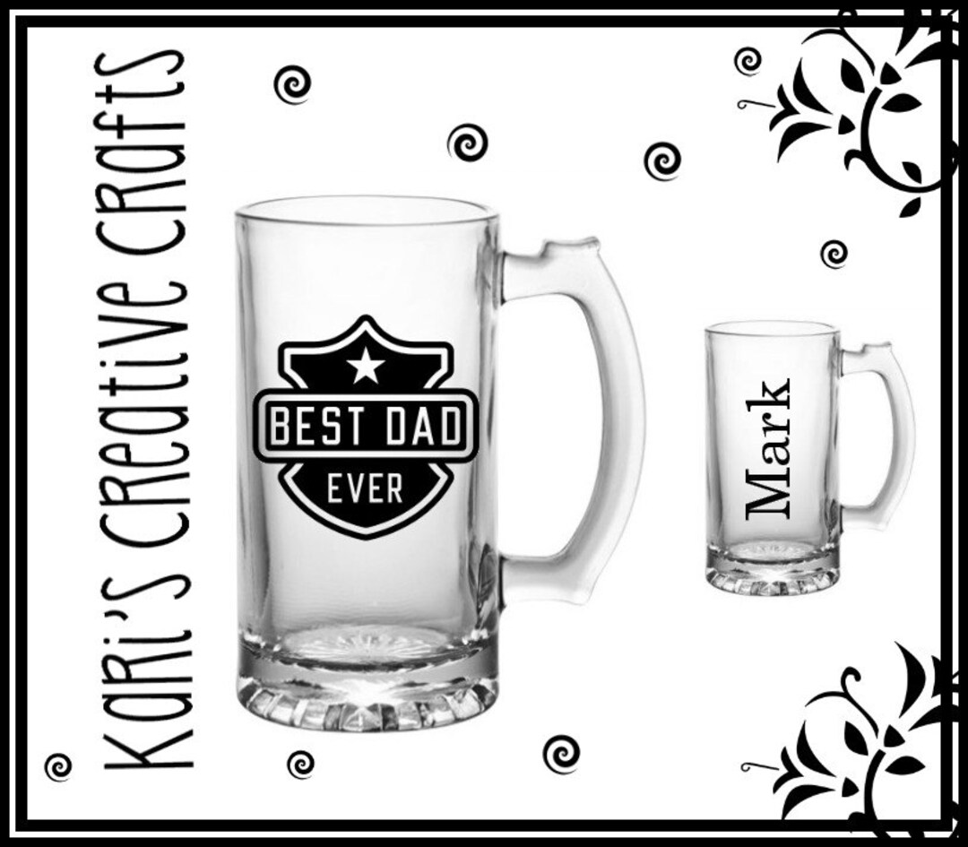 Best Dad Ever Beer Mug Father Beer Stein Dad Daddy - Etsy