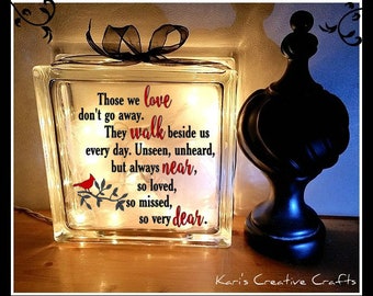 Memorial Glass Blocks - Etsy