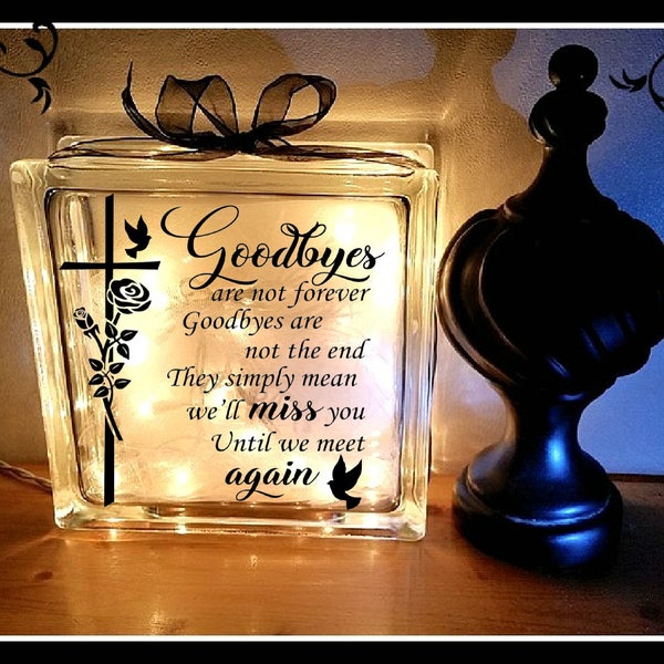 Lighted Glass Block - Etsy