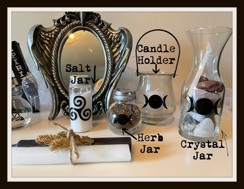 Alter Jars Herb Jars Potion Jars Potion Bottles Herb - Etsy