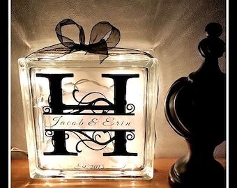 Glass Block Night Light - Etsy