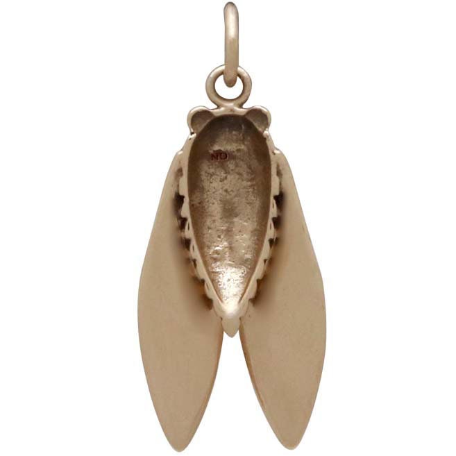 Bronze Cicada Charm Bug Jewelry Insect Charm Nature - Etsy