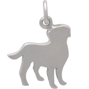 Sterling Silver Labrador Dog Charm, Dog Charm, Silver Dog Charm, Pet ...