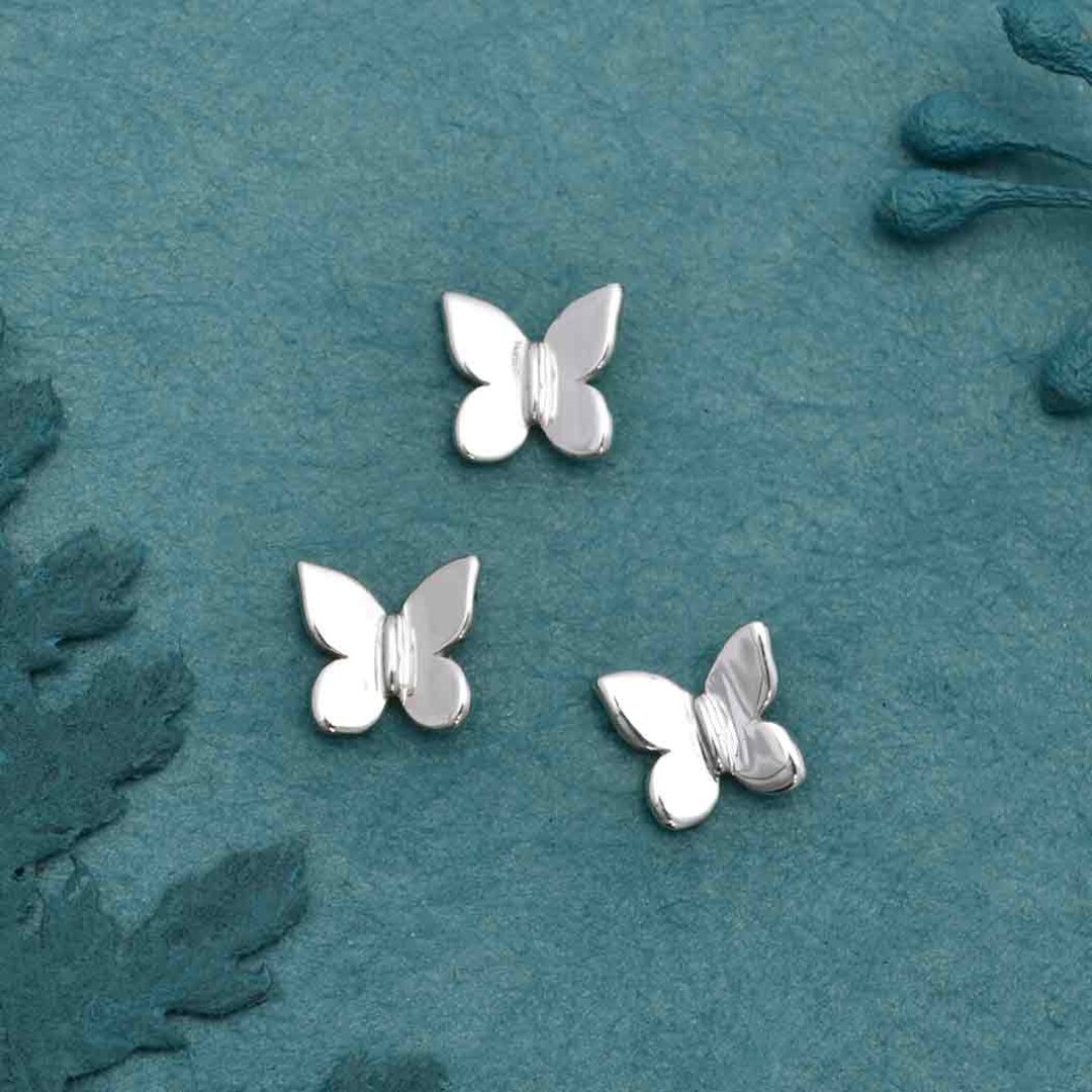 Sterling Silver Solderable Butterfly Charm Embellishment, Butterfly ...