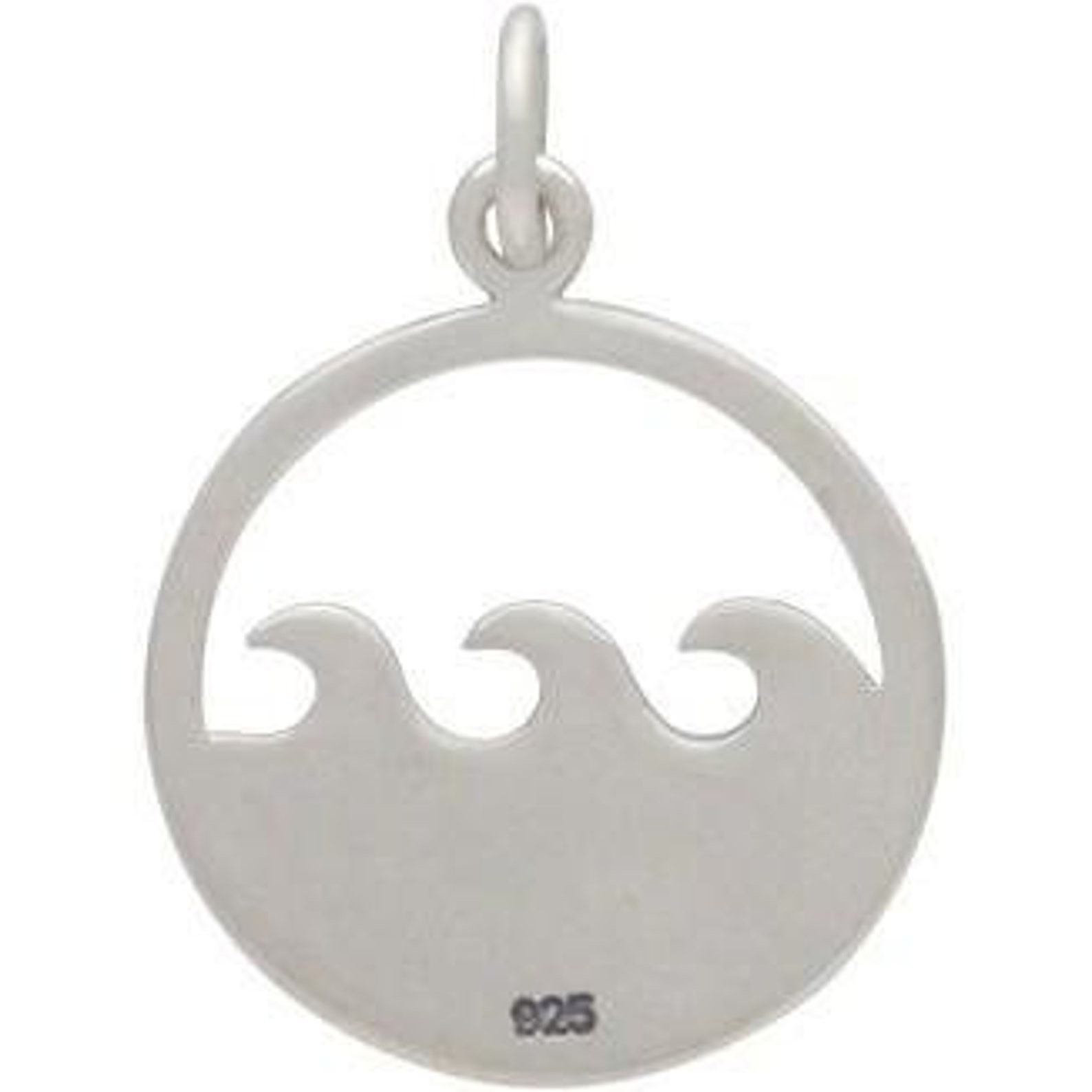 Wave Charm Sterling Silver Charm Surfer Gifts Ocean - Etsy
