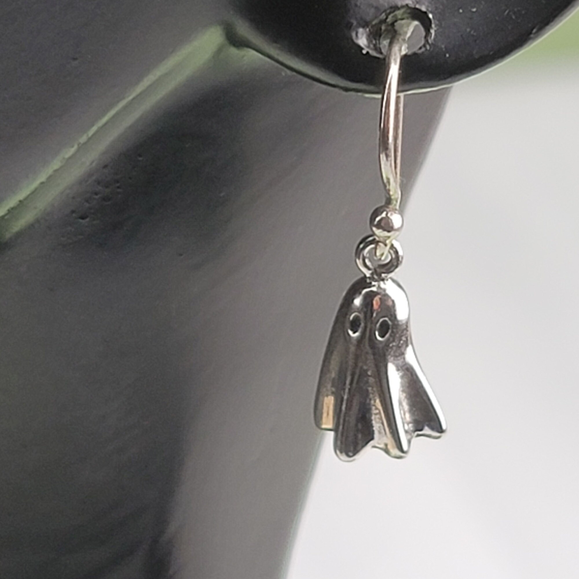 Ghost Earrings 3D, Halloween Jewelry, Sterling Silver Earrings Ghost ...