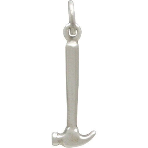 Sterling Silver Hammer Charm Tiny Tool Charm Tool Charm | Etsy