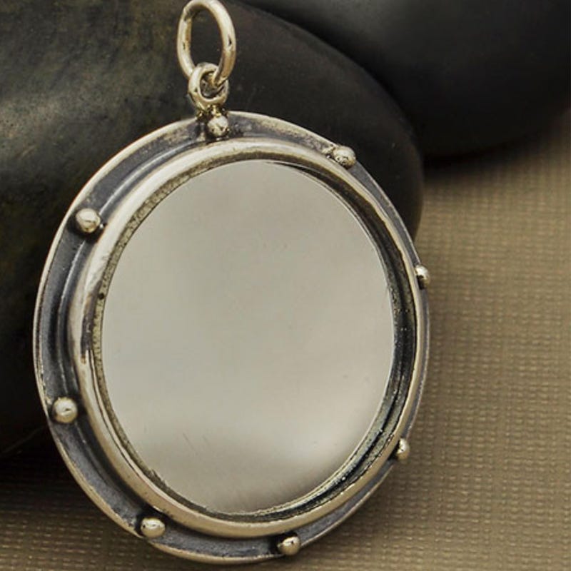 Mirror Necklace - Etsy