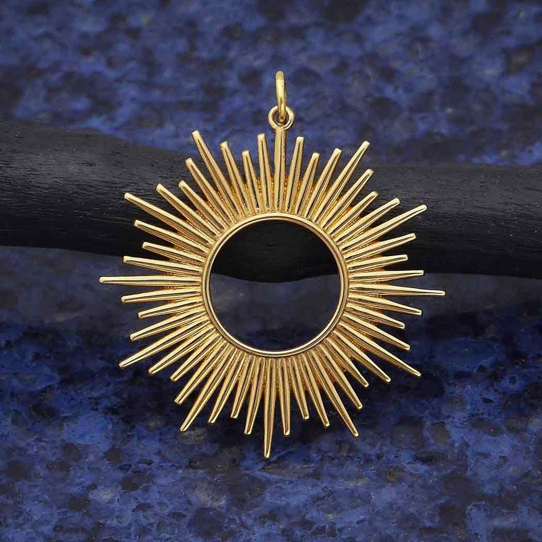 Sun Pendant, Bronze Sun, Celestial Jewelry, Gift for Mom, Sun Pendant ...