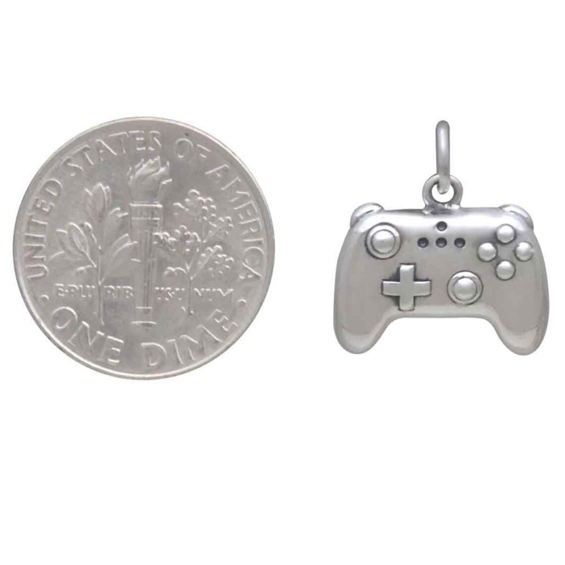 Sterling Silver Video Game Controller Charm, Gamer Jewelry, Gaming ...