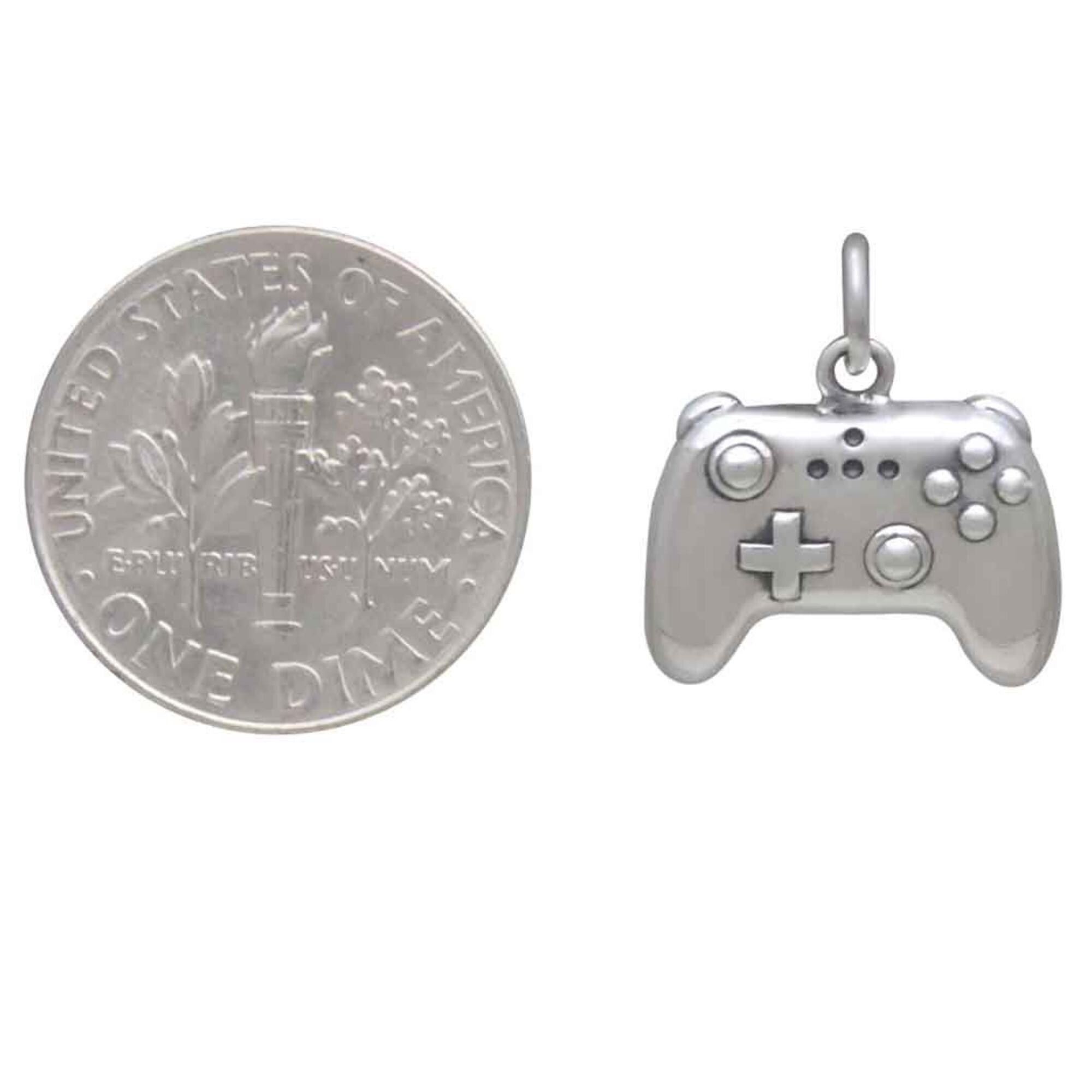 Sterling Silver Video Game Controller Charm, Gamer Jewelry, Gaming ...