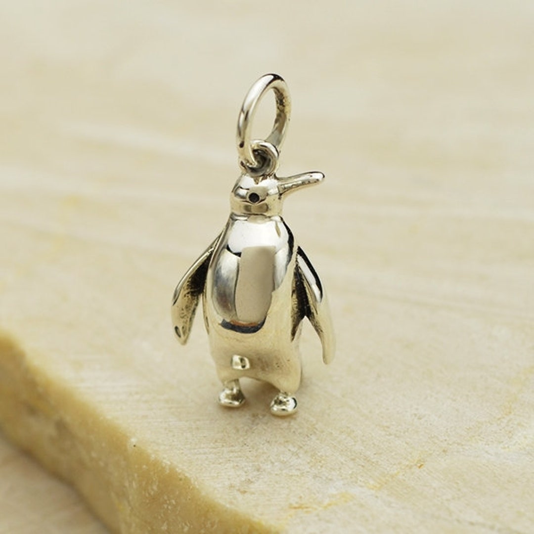 Sterling Silver Penguin Charm, Penguin Jewelry, Silver Penguin, Animal ...