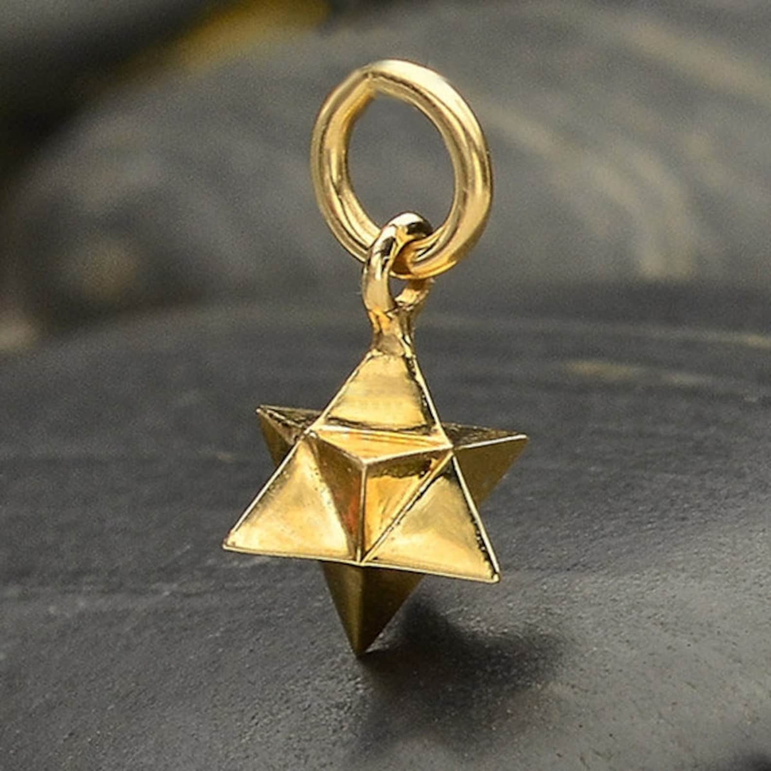 Sterling Silver Large Merkaba Merkaba Charm Sacred Geometry - Etsy