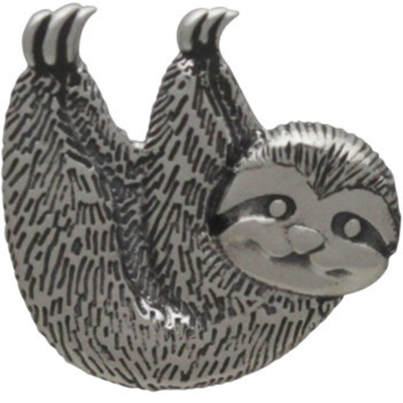 Sterling Silver Sloth Charm Silver Sloth Sloth Jewelry - Etsy