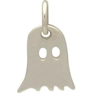 Sterling Silver Ghost Charm, Halloween Ghost, Silver Ghost Charm, Ghost ...