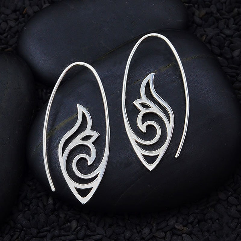 Scroll Earrings - Etsy
