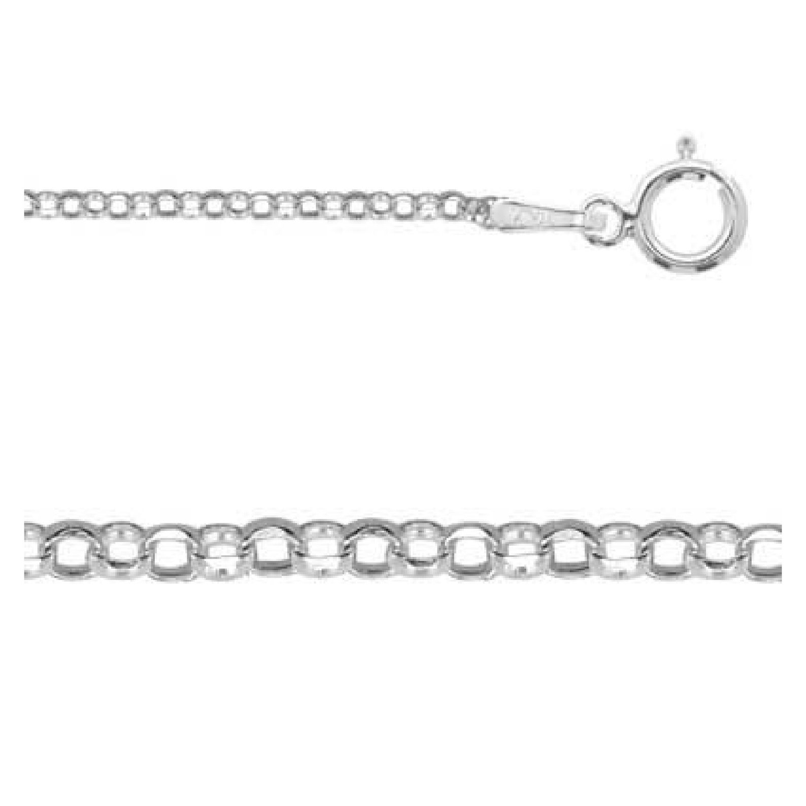 Sterling Silver Round Cable Chain, Faceted Cable Chain, Lobster Claw ...