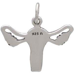 Uterus, Sterling Silver Charm, Feminist Gift, Jewelry Feminist ...